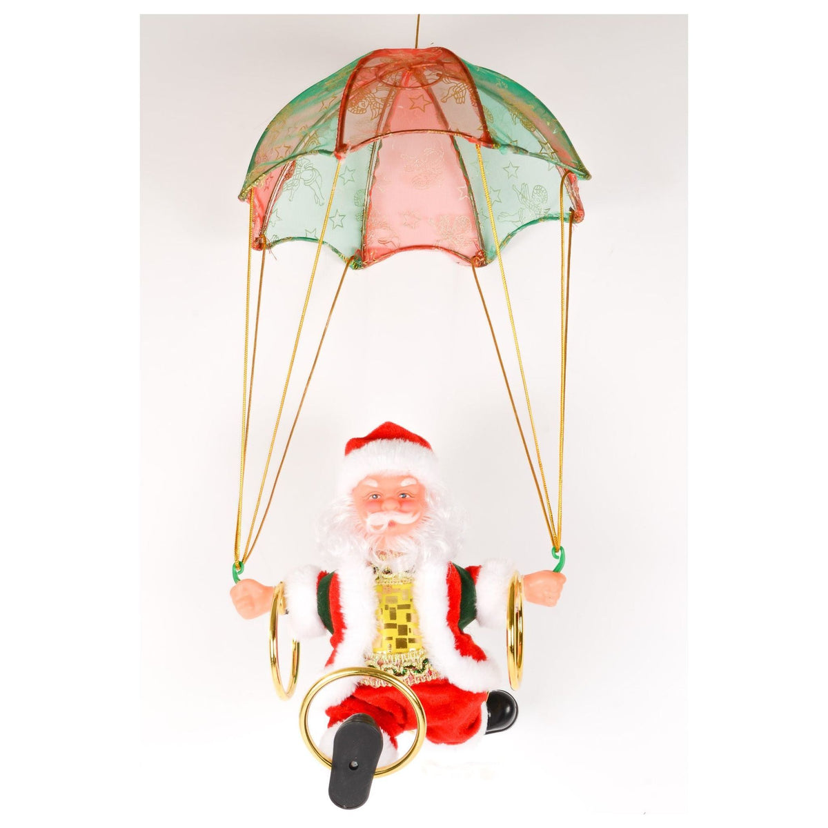 Tumbling Parachute Santa Christmas Decor